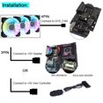 LAWONP-DS 120MM PWM Fans, 3Pack LED RGB Case Fans for PC Cases, CPU ...