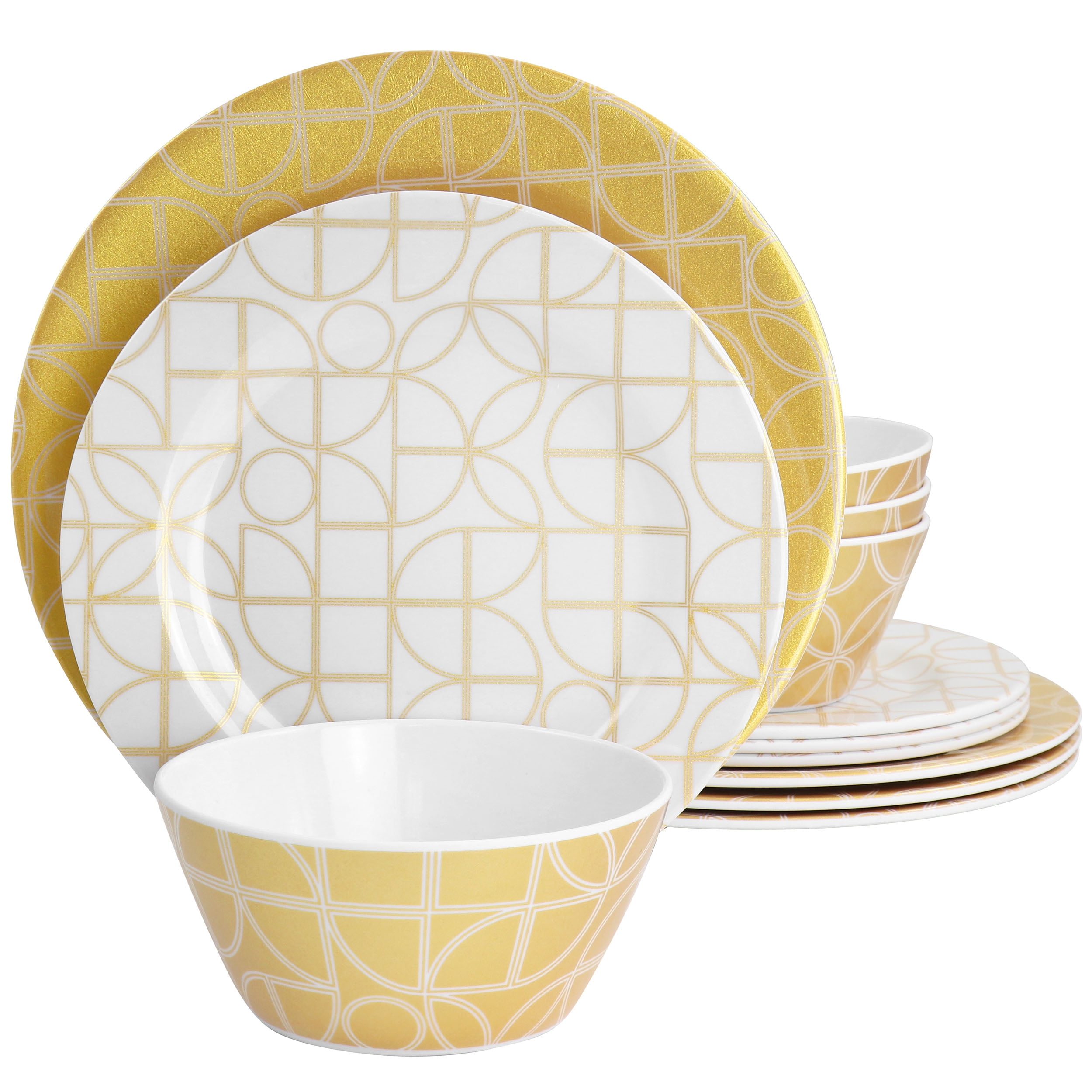 Laurie Gates California Designs Summer Bloom 12 Piece Melamine ...
