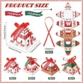 32Pcs 4 Style Christmas Pyramid Paper Boxes Santa Claus Candy Boxes ...