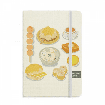 Hong Kong Local Cuisine Food Notebook Official Fabric Hard Cover ...
