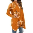 Fesfesfes Cardigans for Women Halloween Print Cardigan Tops Loose Long ...