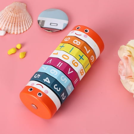 Numbers Toy Puzzle Game Educational Wooden Cylindrical Mathematics ...