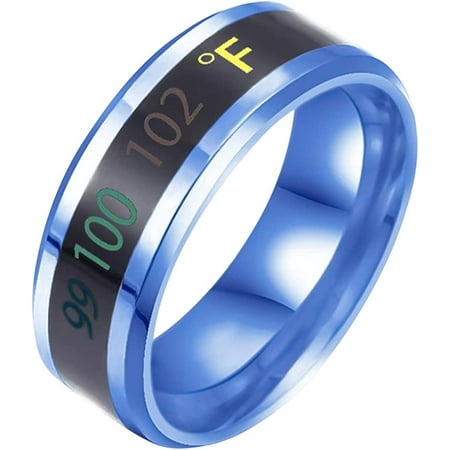 Rings for Men Snake Steel Ring Display Color Steel Temperature Titanium ...