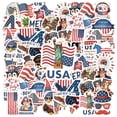 35pcs Patriotic Stickers Independence Stickers Cartoon Animal Stickers ...