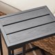 Better Homes & Gardens Milport Slat Top Side Table- 22 Inches- Black ...