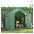 Portable Walk-in Greenhouse 6x3x5ft, PE Cover, Steel Frame Garden Hot ...