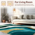 ODIKA 5' x 7' Machine Washable Non-Slip Area Rug, Abstract Swirl High ...