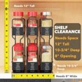 Pull Out Spice Rack Organizer with 3 Drawers & Labels, Heavy Duty Slide ...