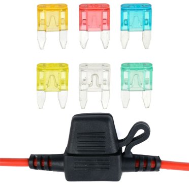 In-Line Waterproof Auto Mini Blade ATC 10A/15A/30A/40A Fuse Holder with ...