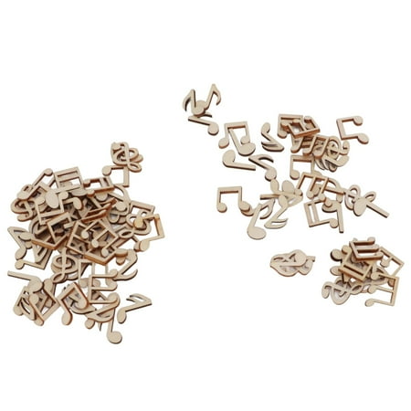 Musical Note Wood Pieces, Premium Wood Widely Used Unfinished Style ...