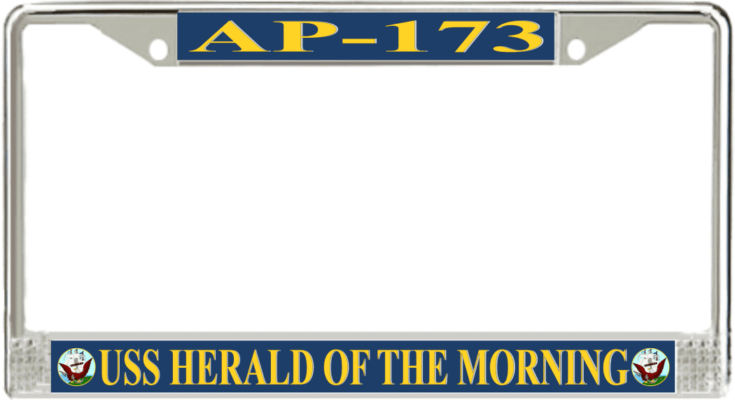 USS Herald of the Morning AP-173 License Plate Frame - Walmart.com