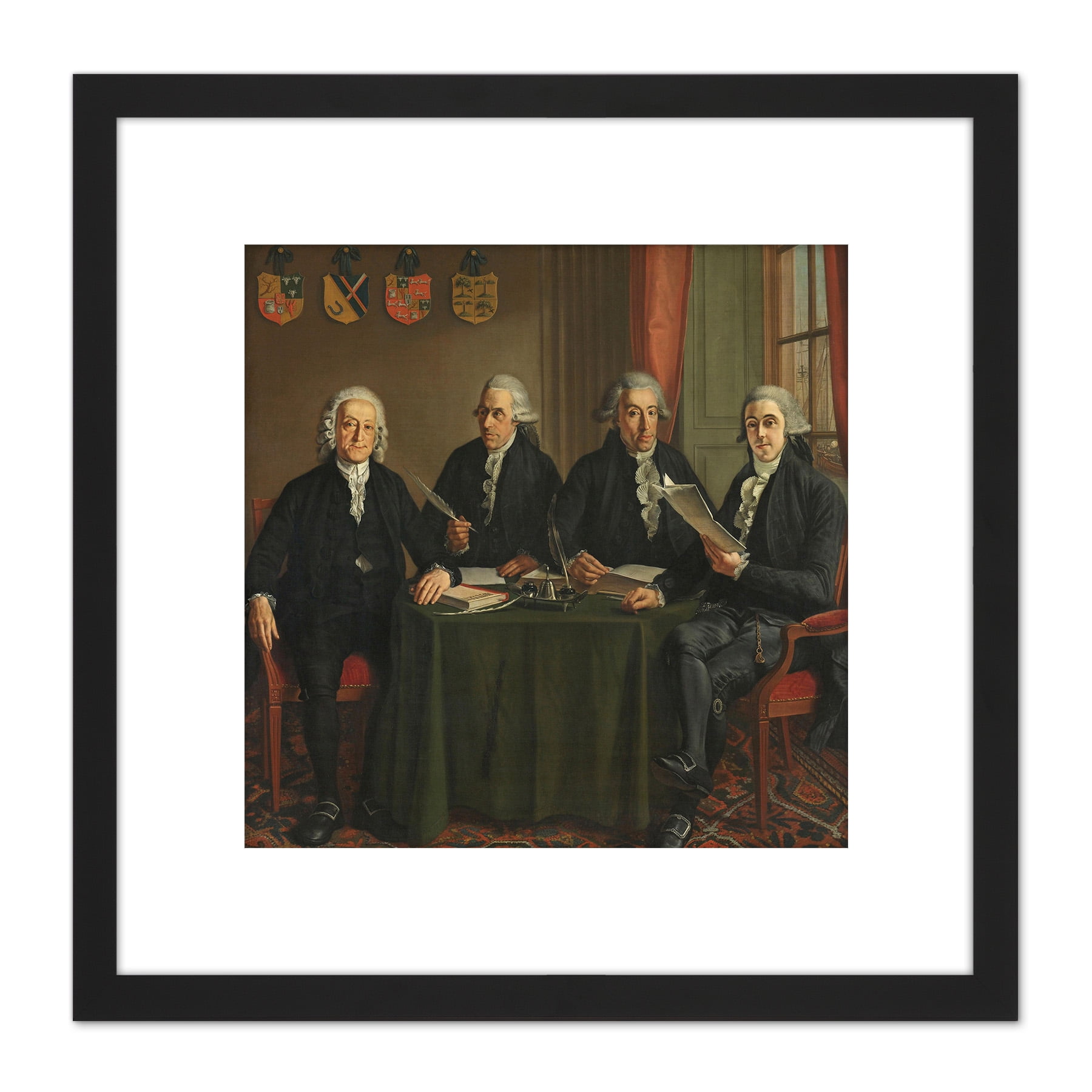 Hendriks Chief Commissioners Amsterdam Harbour 8X8 Inch Square Wooden ...