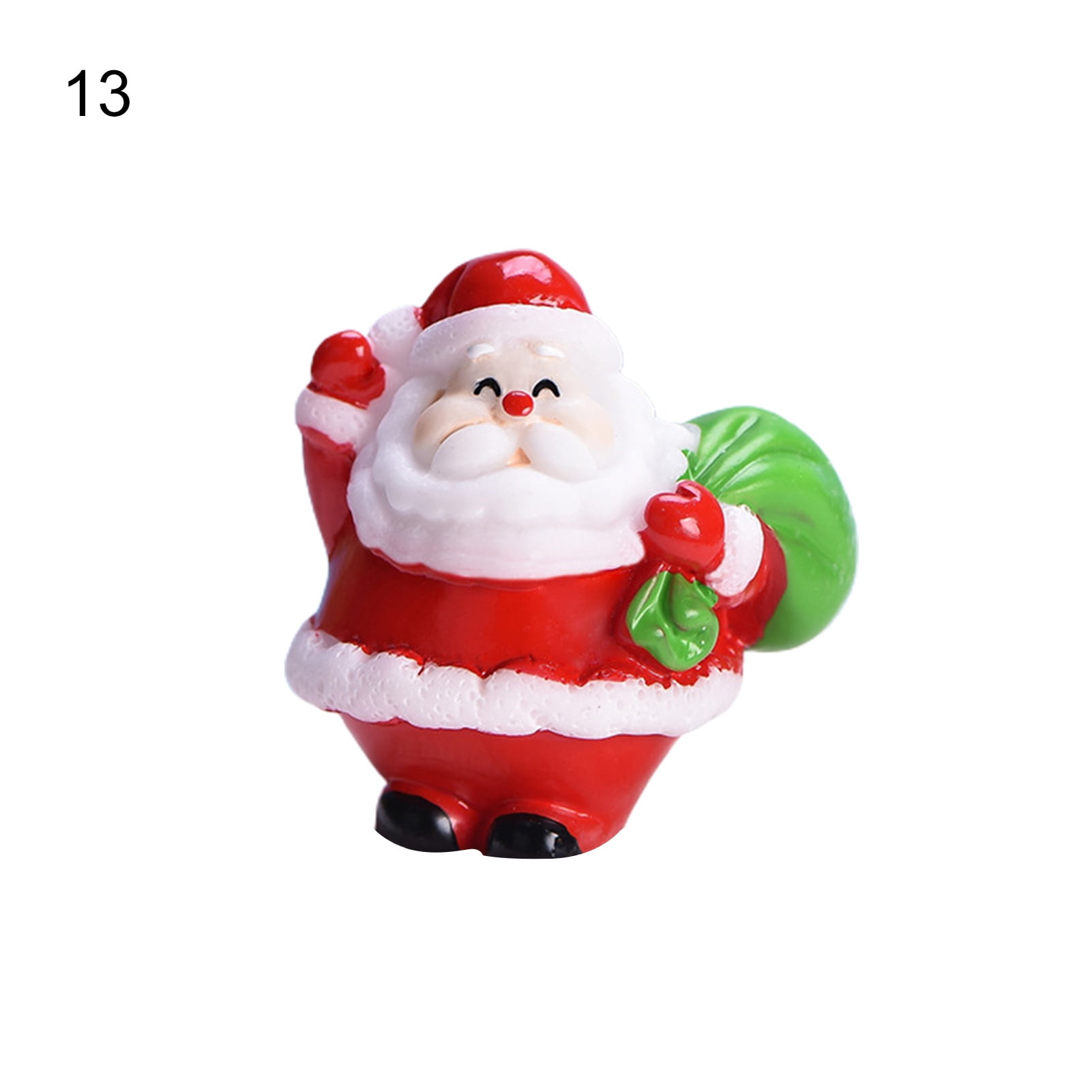 Adorable Snowman Shape Miniature Statue Decor Beautiful Handmade Resin ...