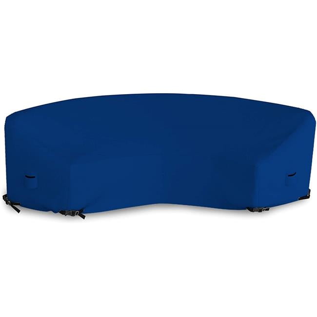 Covers & All Curved-Blue-T-02 18 oz Waterproof Curved Sofa Cover Blue ...