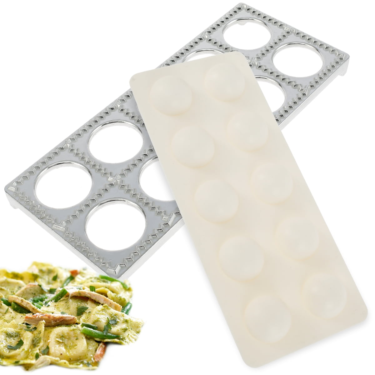 Nyidpsz Ravioli Maker with Press Ravioli Cutter Mold Includes Tray and ...