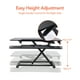 FLEXISPOT Home Office Height Adjustable Standing Desk Converter Black ...