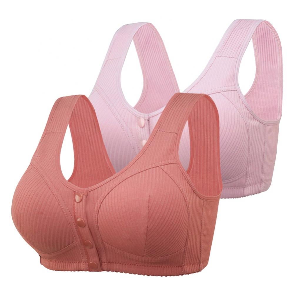 Xmarks Bra for Older Women Front Closure Back Support - Plus Size Women ...