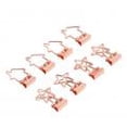 30Pcs Small Paper Clips Rose Gold Durable Metal Star and House Style ...
