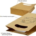 Brown Kraft Paper Bag with handled Treat Bags 8.5 * 5.5 * 2.5 Inch for ...