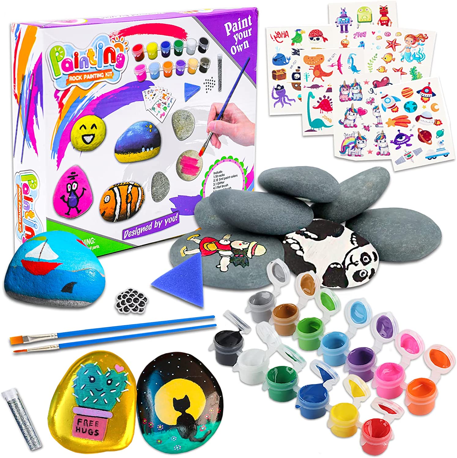 Amav - Rock Painting Kit - Walmart.com