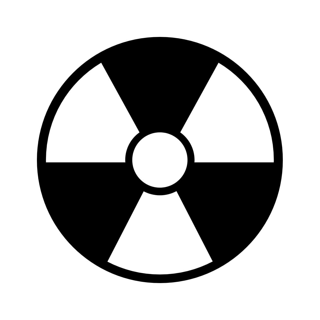 Radioactive Symbol Sticker Decal Die Cut - Self Adhesive Vinyl ...