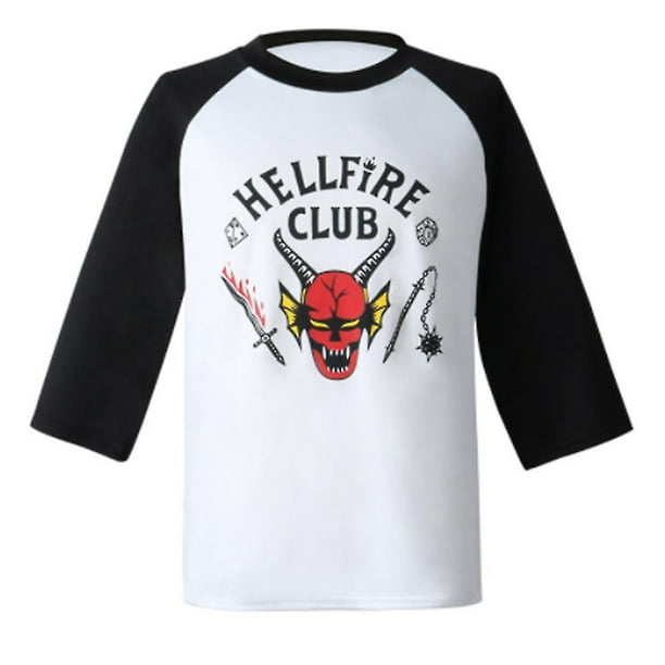 Kids Stranger Things Season 4 Hellfire Club T-shirts Tops Tee 3/4 ...