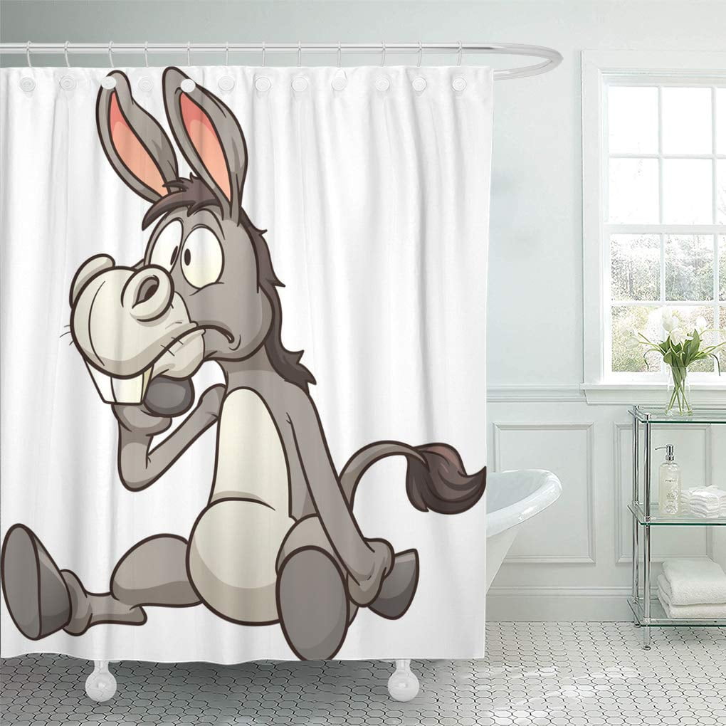 KSADK Gray Cute Confused Cartoon Donkey Clip with Simple Gradients All ...