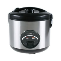 Tayama Stainless Steel Rice Cooker & Food Steamer 10 Cup - Walmart.com
