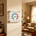 Window Thermometer Temperature Gauge, Outdoor Indoor Plastic Display ...