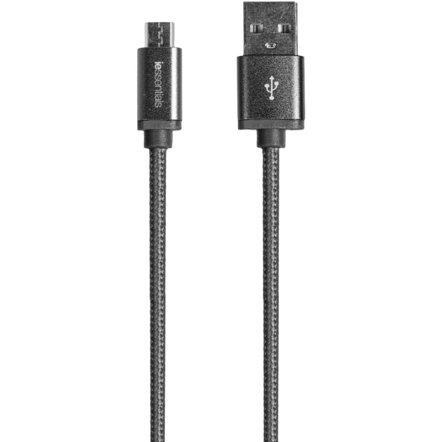 Iessentials Braided Charge & Sync Micro Usb Cable, 6ft - Walmart.com