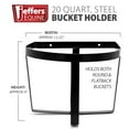 Jeffers Classic Steel Bucket Holder, Heavy Duty, Wall Mount for 20 ...
