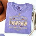 Comfort colors Personalized Pawpaw T-Shirt with Grandkids Names, Custom ...