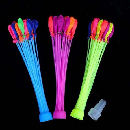 111pcs Water Polo Balloons Party Supples Refill Easy-using Latex Water ...