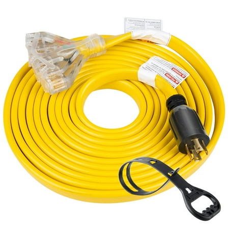 25 Feet Heavy Duty Generator Adapter Extension Cord,Generator Locking ...