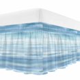 Abstract Sea Bed Skirt Bed Skirts Queen Size 16 Inch Drop, Modern ...