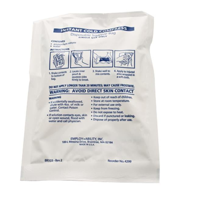 Instant cold compress, standard 6" x 9" - Case of 12 - Walmart.com
