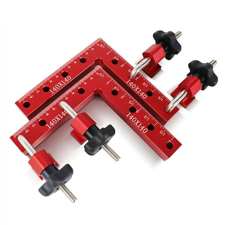 tssuouriy 90 Degree Right Angle Ruler DIY Aluminum Alloy Fixing Clamp ...