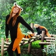 FUNZIEZ Slim Fit Onesies, Red Panda Animal Halloween Pajamas, Plush ...