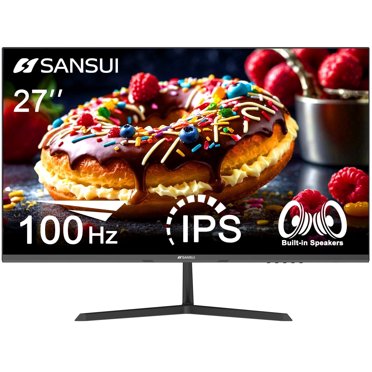 onn. 27" 1080p VGA/HDMI 75hz FHD Monitor, includes 6ft HDMI cable and ...