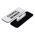 Council Member 1 x 3" Name Tag/Badge, White, (3 Pack) - Walmart.com
