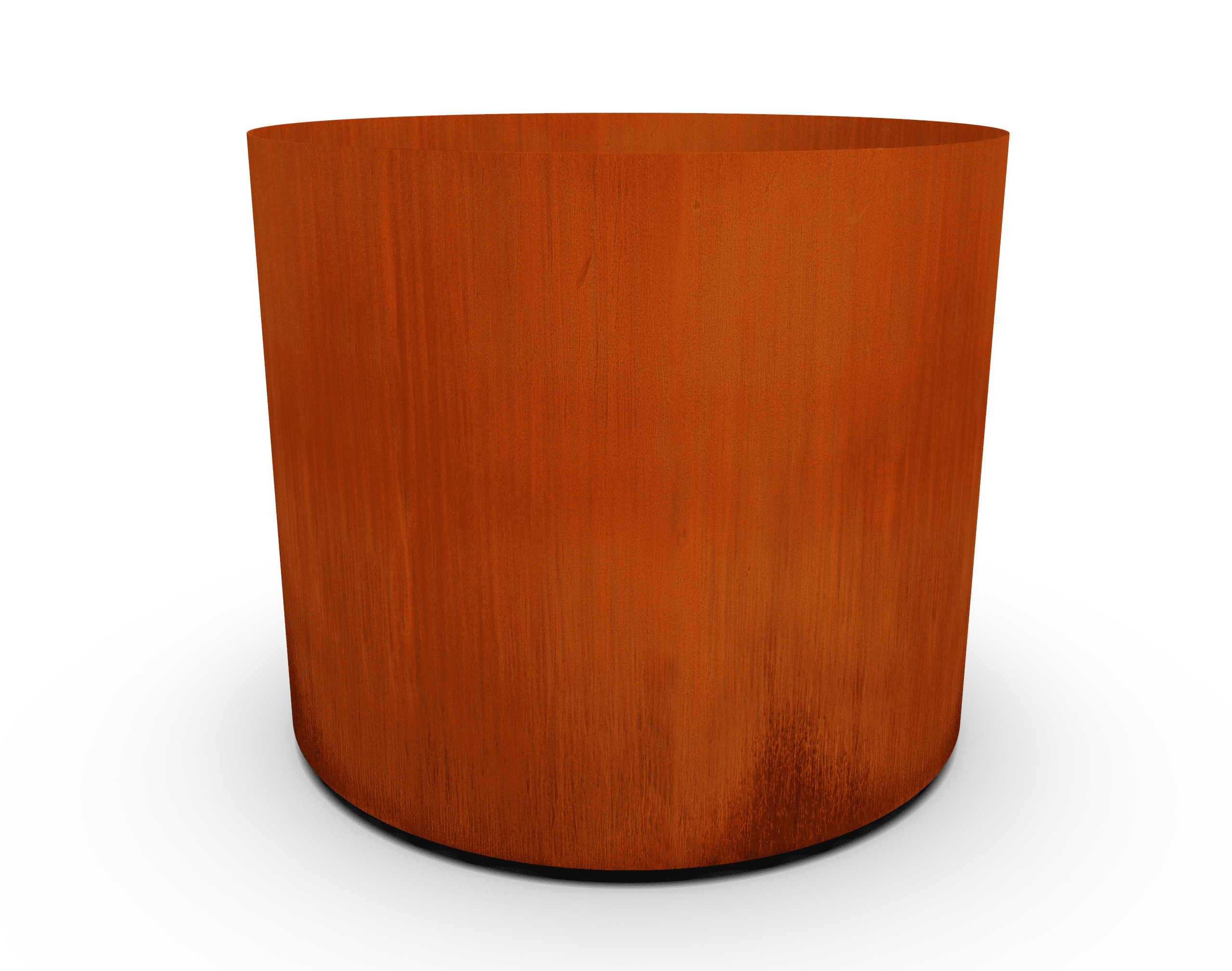 PLANTERCRAFT Corten Steel metal planter box, Round sizes, Modern garden ...