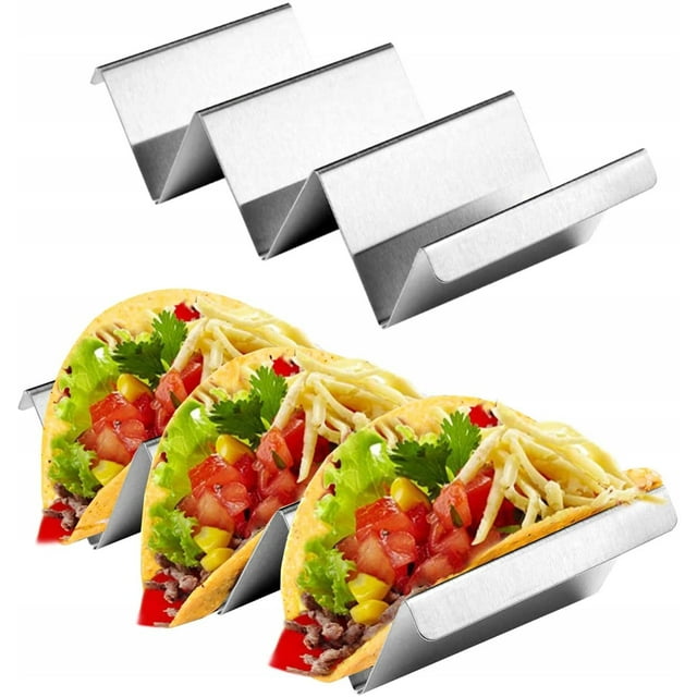 Yidarton W Type Stainless Steel Taco Stand Up Holders Home Taco Holders ...