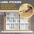 XINDUO-Bamboo Silverware Drawer Organizer with Labels, Kitchen Utensil ...