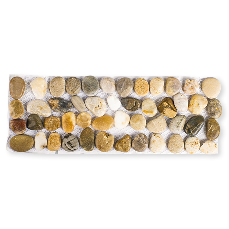 Polished Cobblestone Pebble Tile for Walls, Floors, Garden, Yards (1 ...