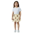 Cartoon Highland Cattle Athletic Skirt with Pockets and Built-in Shorts ...