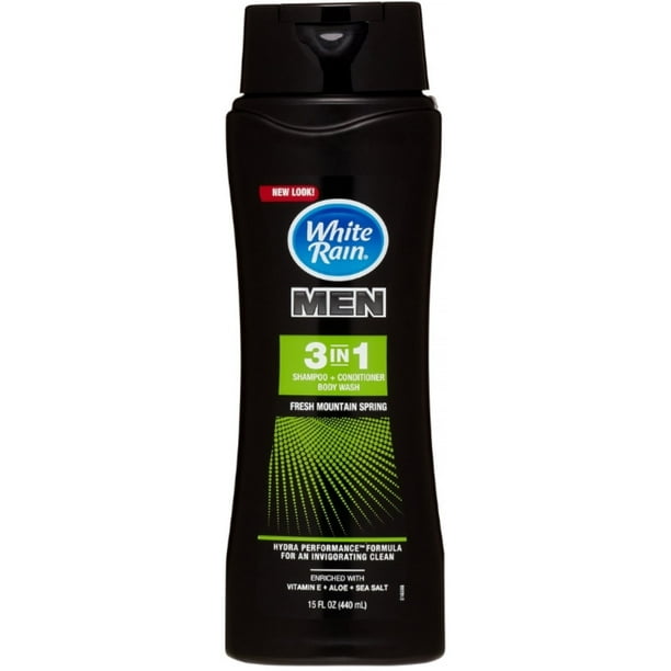 White Rain For Men 3-In-1, Shampoo, Conditioner, And Body Wash Fresh ...