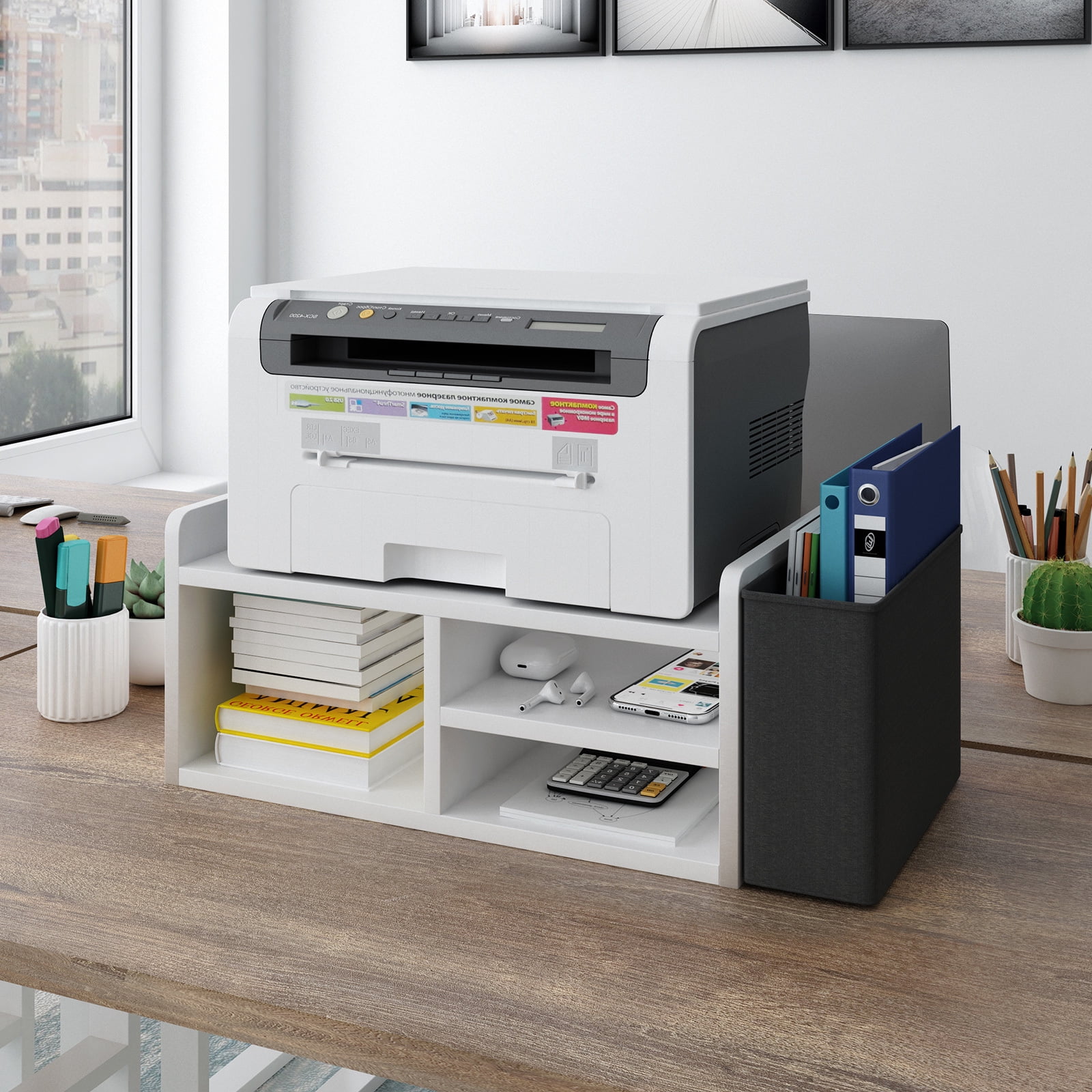 Buy Natwind 2-Tier Office Desktop Large Printer Stands Riser with ...