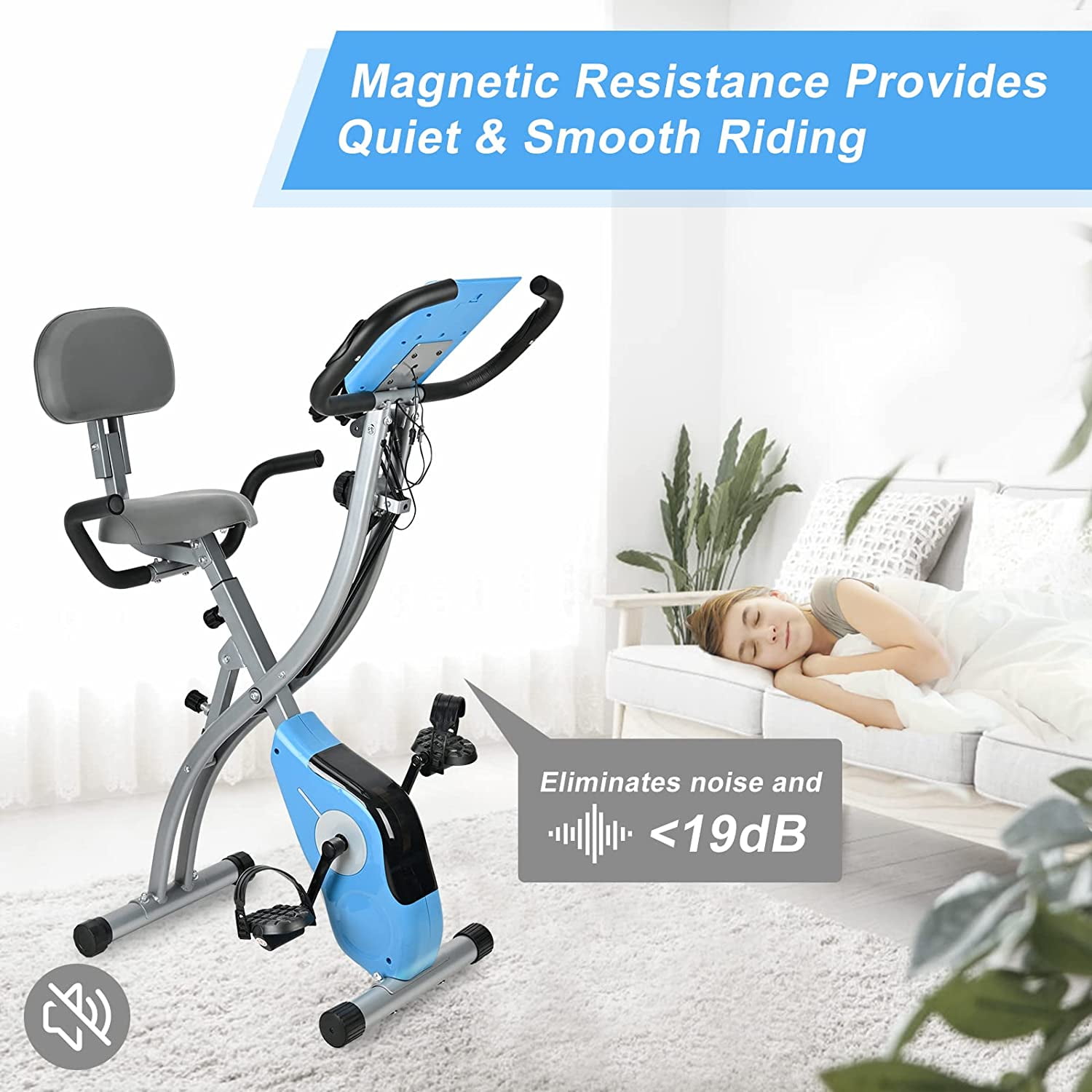 Buy Wonder Maxi Exercise Bike Magnetic Stationary Folding Bike for ...