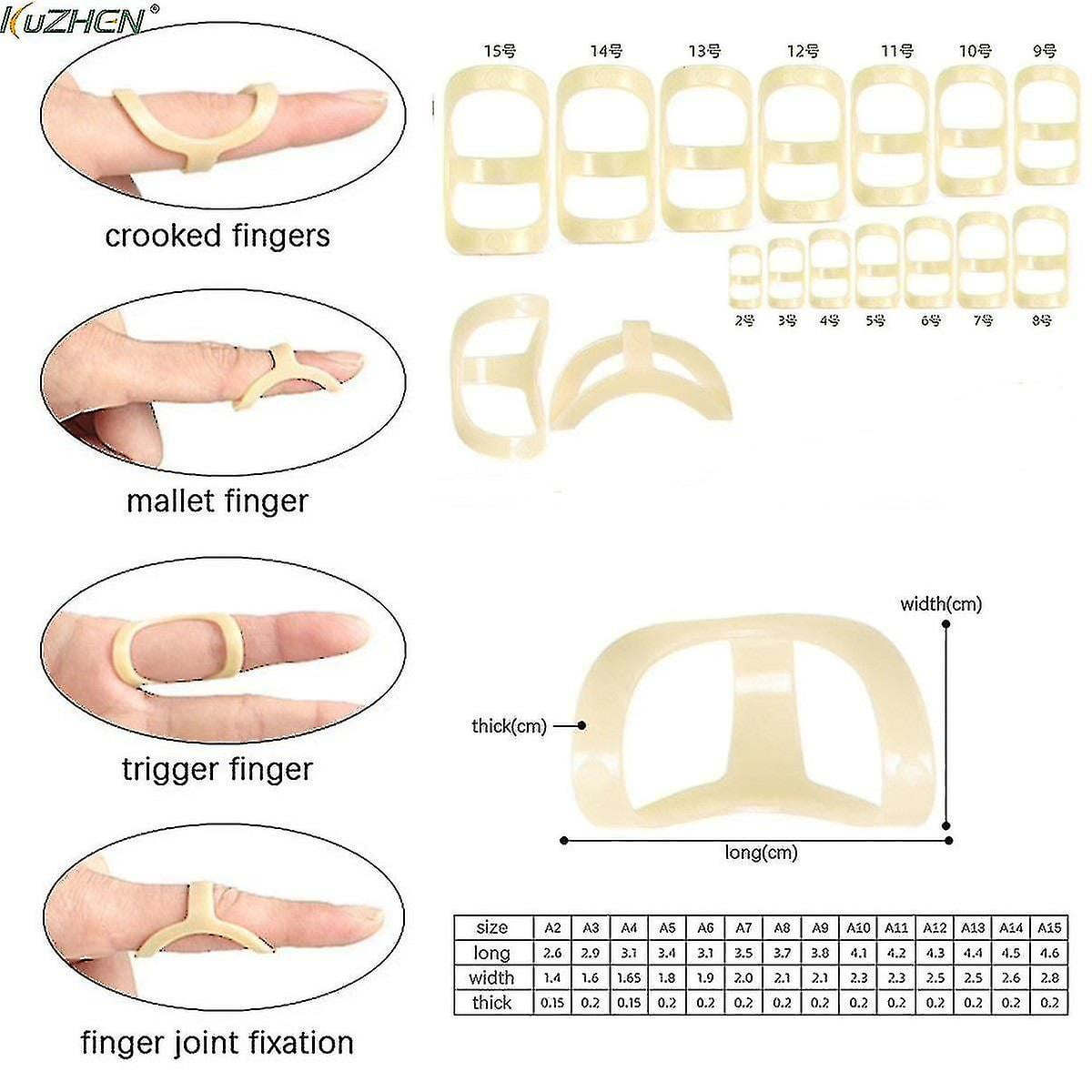 Click here for Geecy 14pcs Finger Splint Fixed Ring Adjustable Br... prices