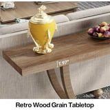 Tribesigns 63" Skinny Console Table with Geometric Base, Farmhouse Sofa ...